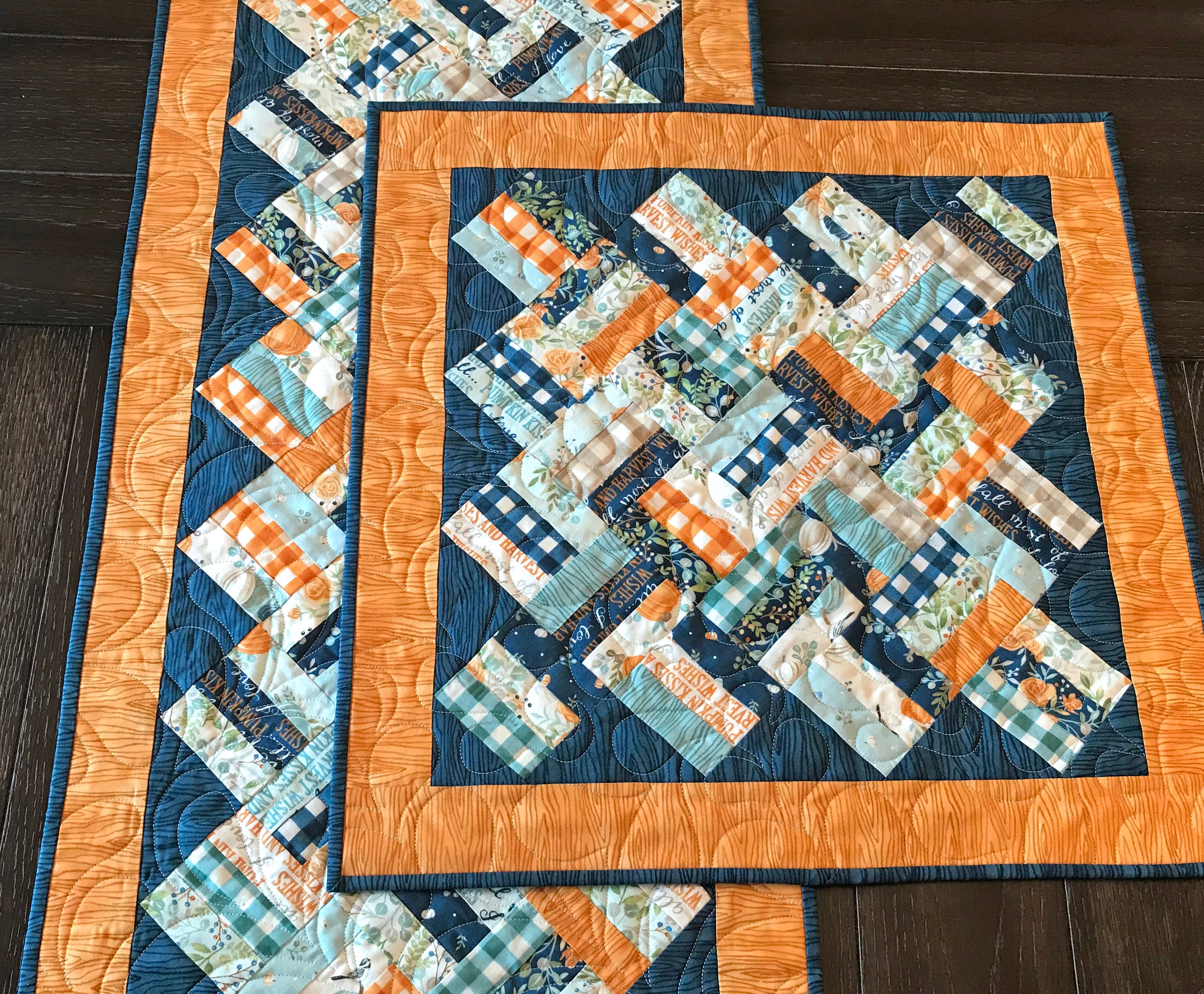 Braided Squares Table Runner & Topper Pattern PDF Version - Cuddle Cat ...