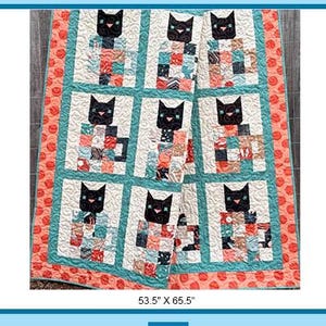 Coffee Cats Quilt Pattern Printed Version - Cuddle Cat Quiltworks ...