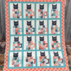 Coffee Cats Quilt Pattern Printed Version - Cuddle Cat Quiltworks ...