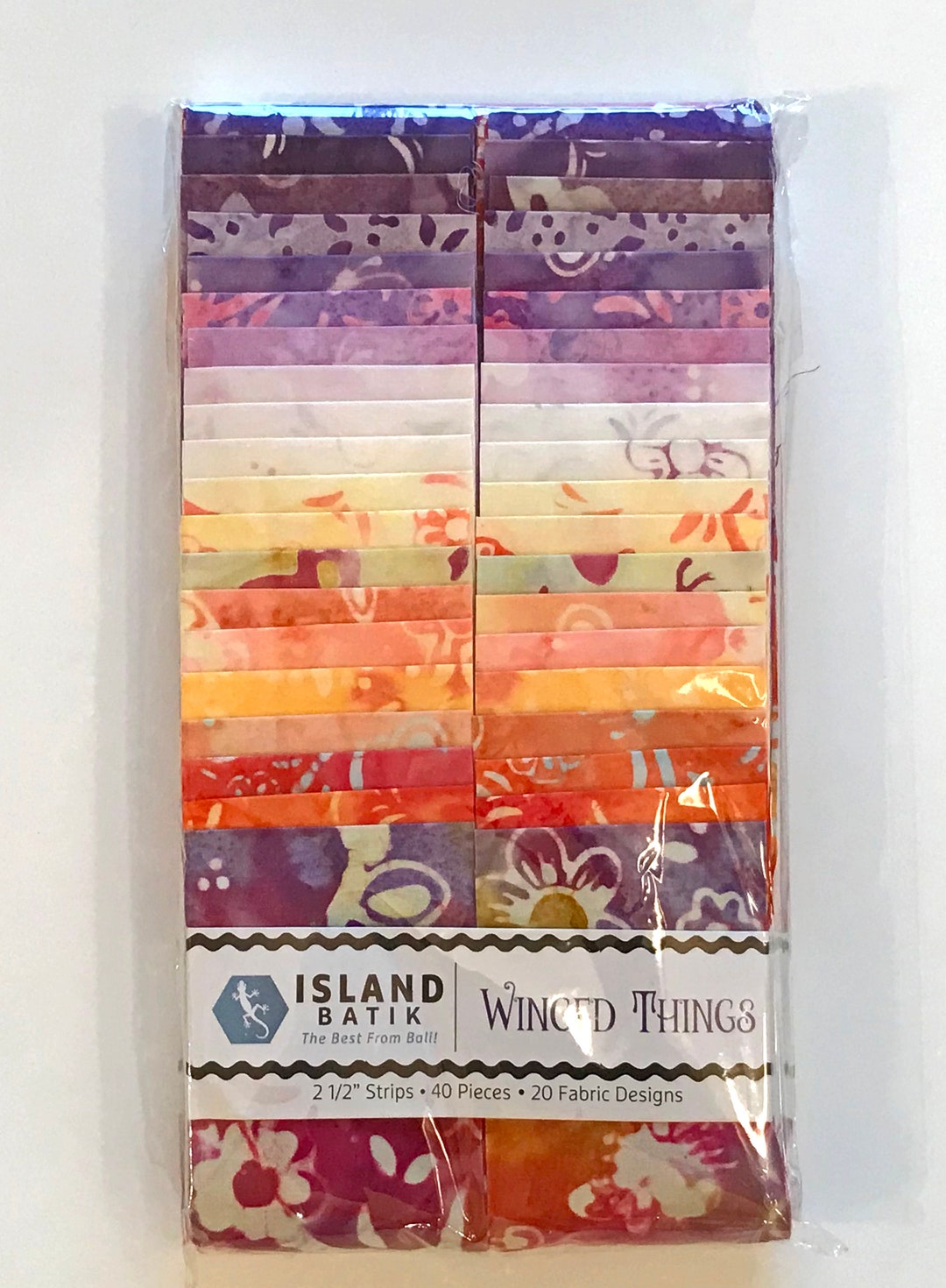 Island Batik Winged Things Strip Pack 40 2 1/2 Pre Cut Fabric Strips ... Island Batik Winged Things Strip Pack 40 2 1/2 Pre Cut Fabric Strips ...