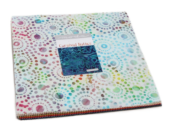 Carnival Batiks Layer Cake - Moda 4348LC - 42 - 10" X 10" Squares ...