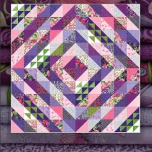 Faceted Quilt Pattern - Robin Pickens RPQP-F115, Fat Quarter Friendly ...