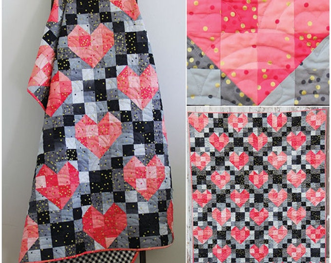 Heart Strings Quilt Pattern - V and Co VC1254, Heart Quilt Pattern ...