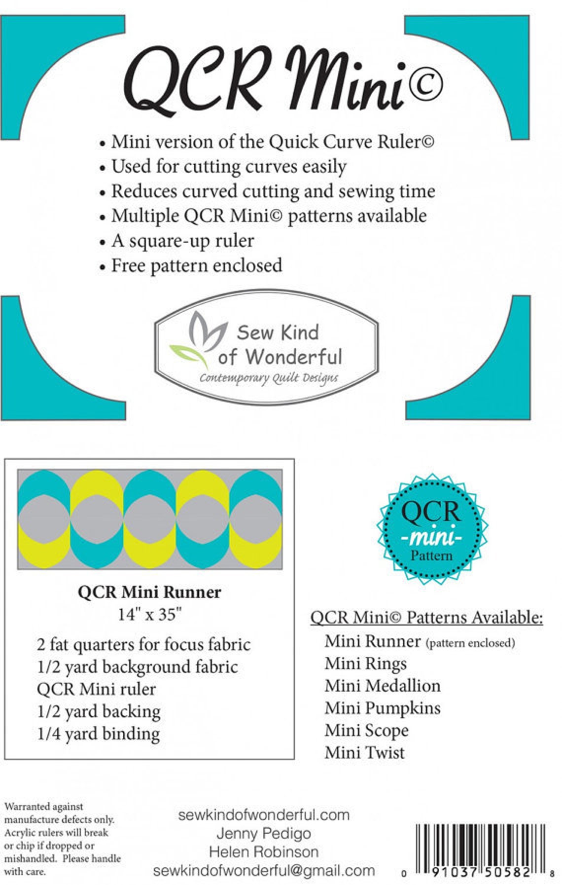 Mini Quick Curve Ruler by Sew Kind of Wonderful QCRMINI - Etsy