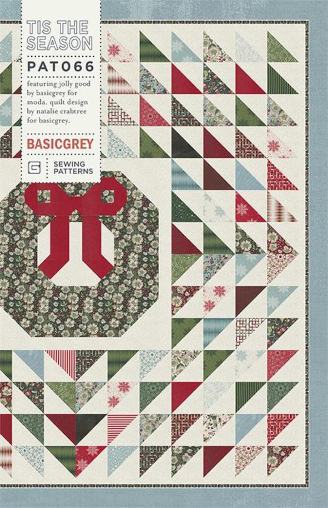Tis the Season Quilt Pattern by Basicgrey BGPAT066, Christmas Wreath ...