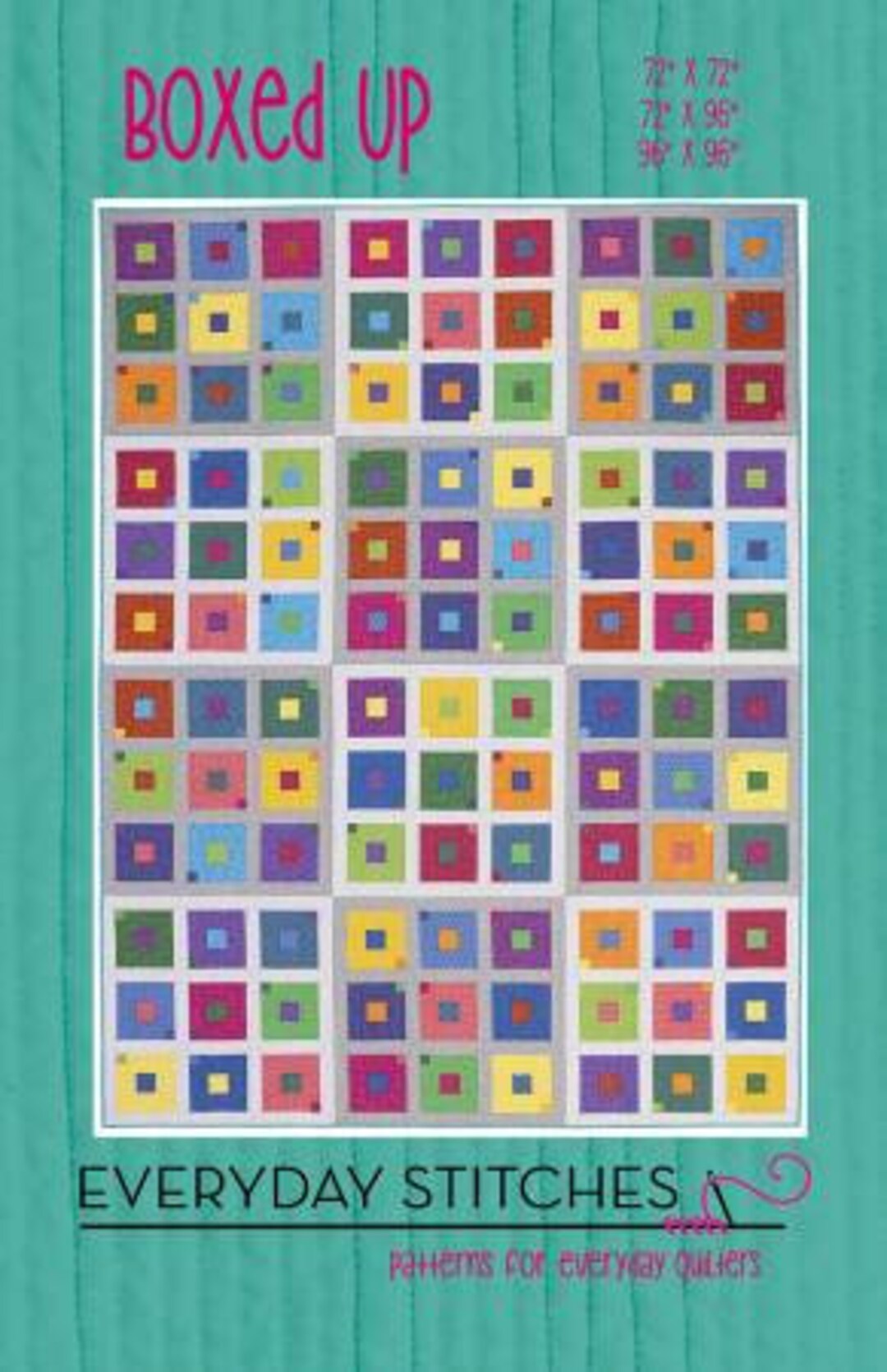 Boxed up Quilt Pattern - Everyday Stitches ES-546-BOX, Fat Quarter and ...