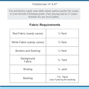 Candy Cane Lane Table Runner Pattern PDF Version - Cuddle Cat ...