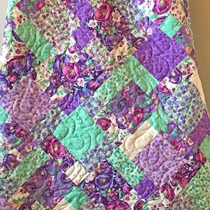 Charming Four Patch Quilt Pattern PDF Version, Cuddle Cat Quiltworks ...