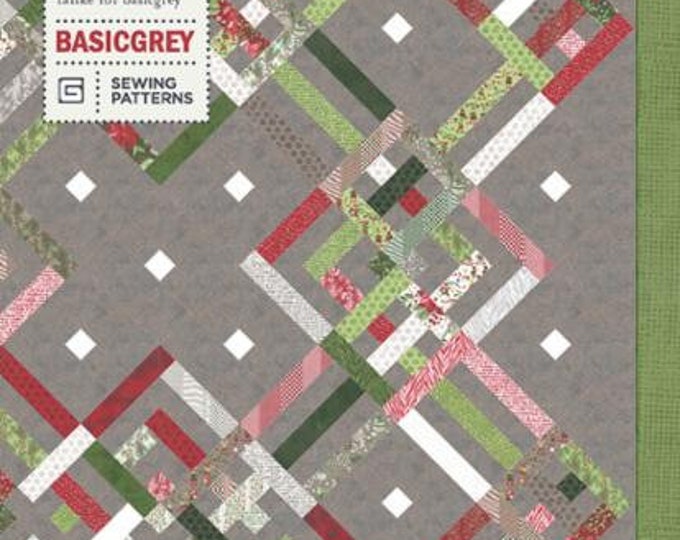Ribbon Weave Quilt Pattern - Basicgrey PAT025, Modern Strip Quilt ...