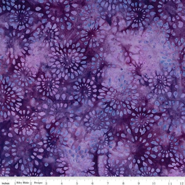 Purple Batik Fabric - Etsy