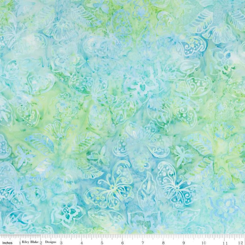Green Batik Fabric - Etsy