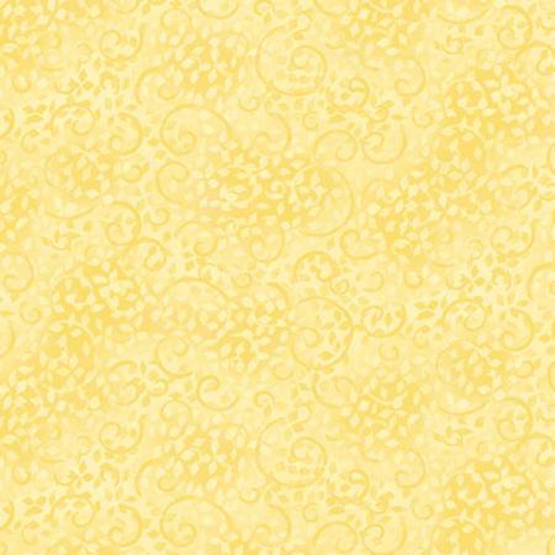 Light Yellow Scroll Fabric Wilmington Prints Essential Basics 26035-500 ...
