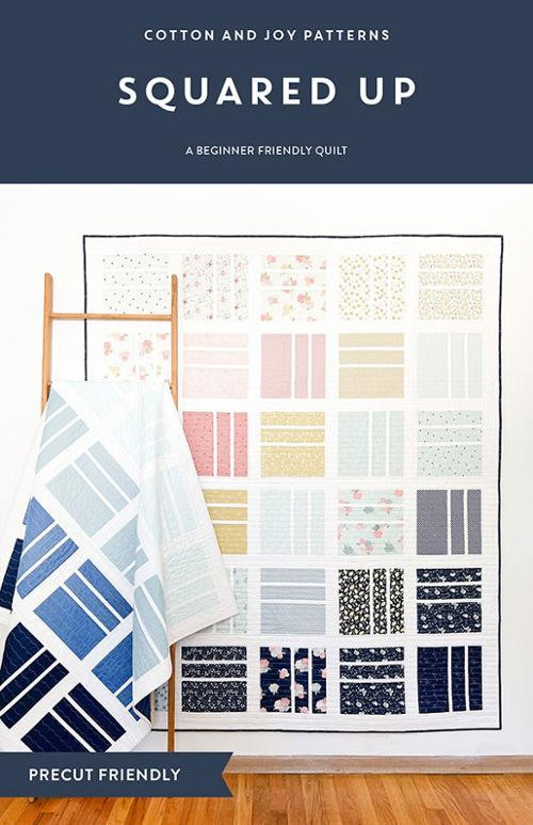 Squared up Quilt Pattern With Four Size Options - Cotton & Joy Patterns CJ117, Layer Cake ...