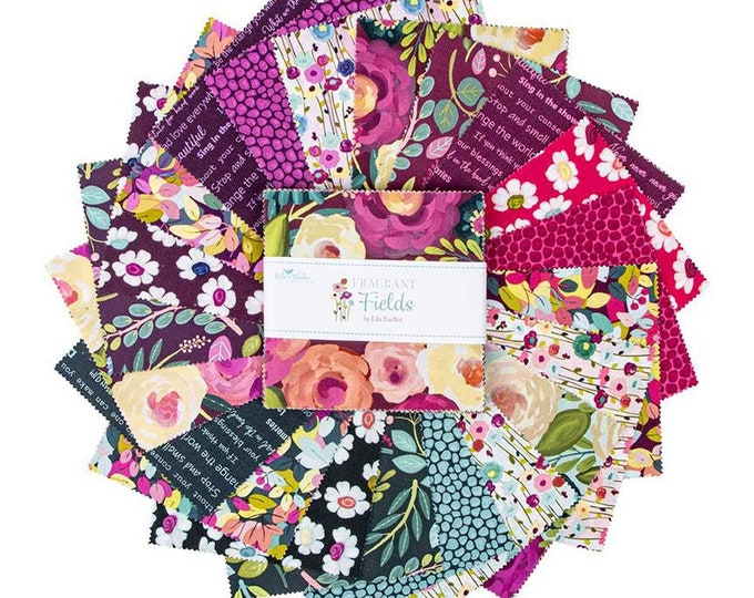 Fragrant Fields 5" Stacker Charm Pack - Riley Blake Designs 5-15220-42 ...