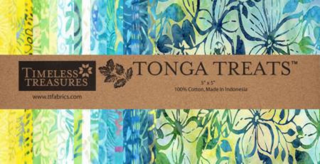 Splash Tonga Treat-mini Batik Charm Pack - Timeless Treasures MINI42 ...