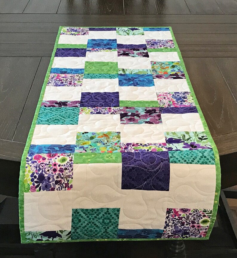 Dancing Squares PDF Table Runner Pattern Easy Charm Square - Etsy