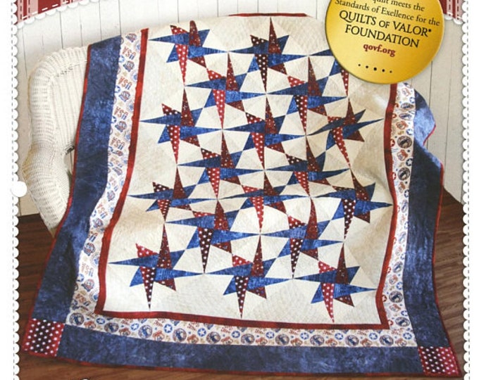 Patriotic Starry Path Quilt Pattern Jennifer Bosworth Shabby Fabrics ...