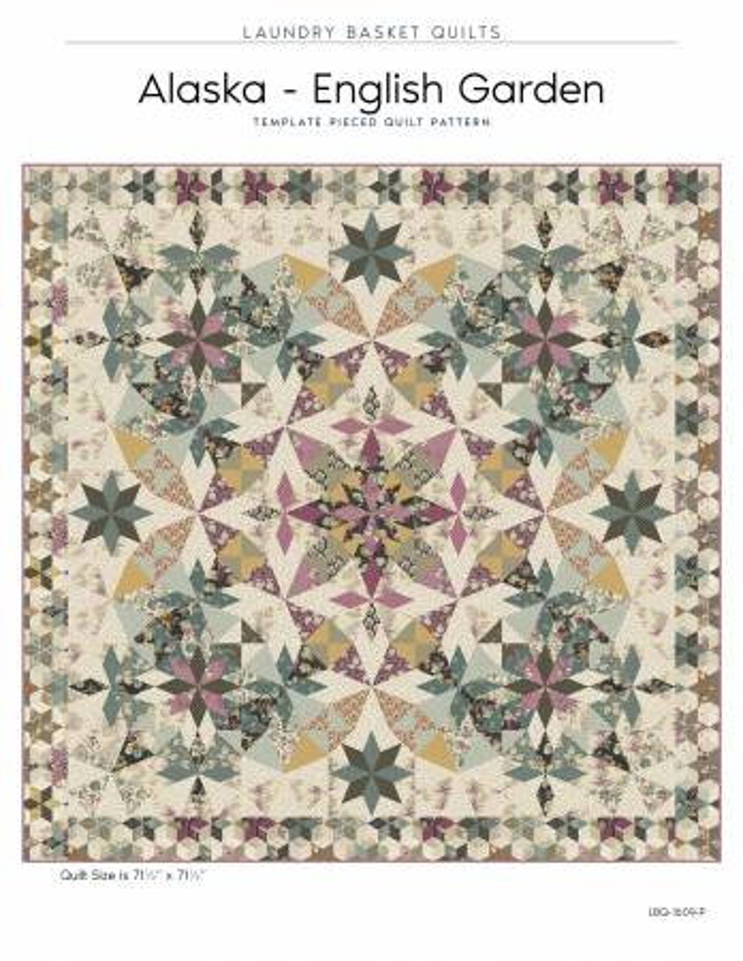Alaska English Garden Quilt Pattern - Laundry Basket Quilts LBQ-1609-P ...