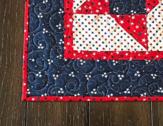 Patriotic Friendship Star PDF Table Runner Pattern Star - Etsy