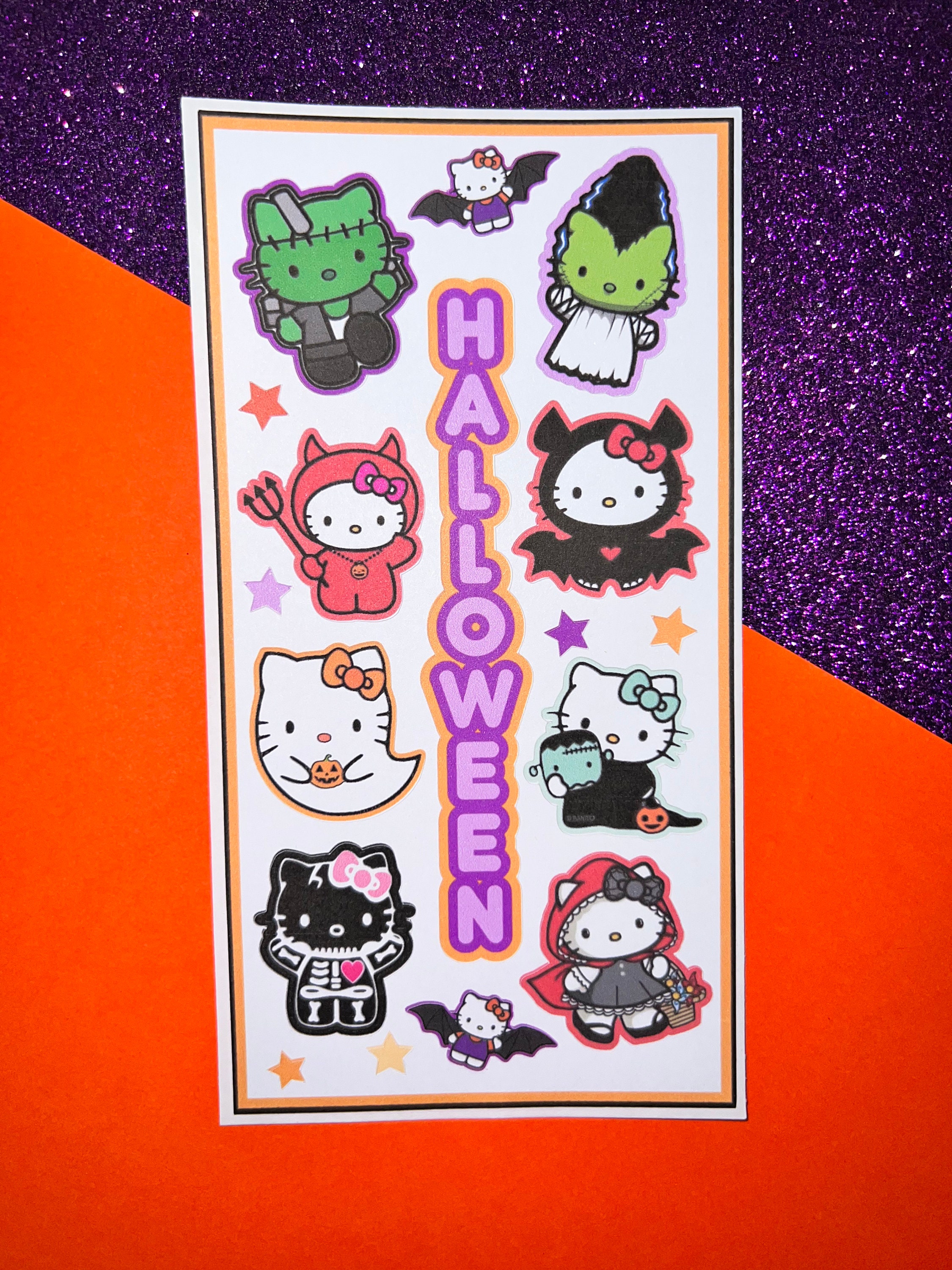 Hello Kitty Spooky Halloween Stickers, Matte - Etsy