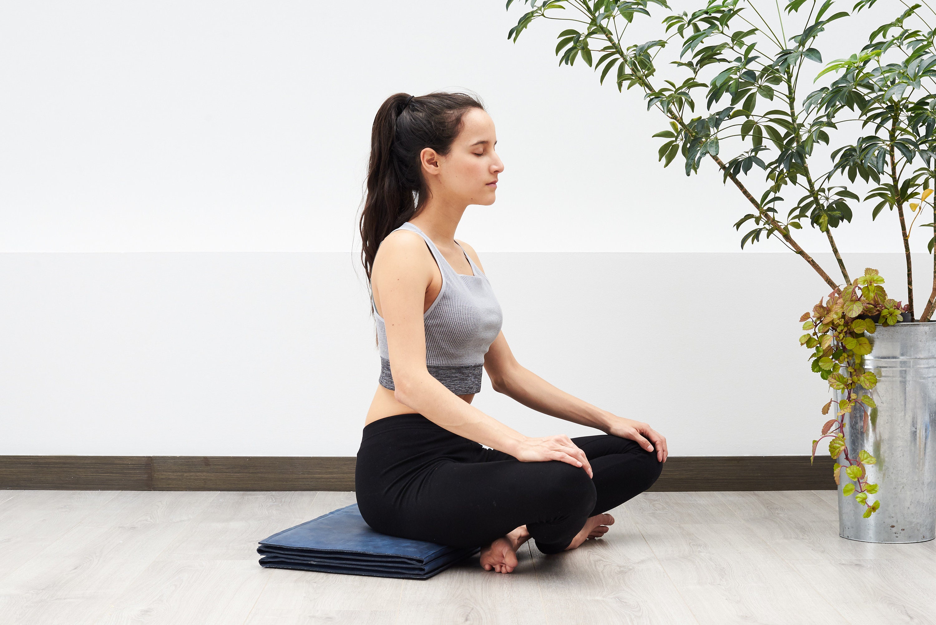 Leather Yoga Mat. Non Slip Foldable. Fitness Natural. Exercise | Etsy