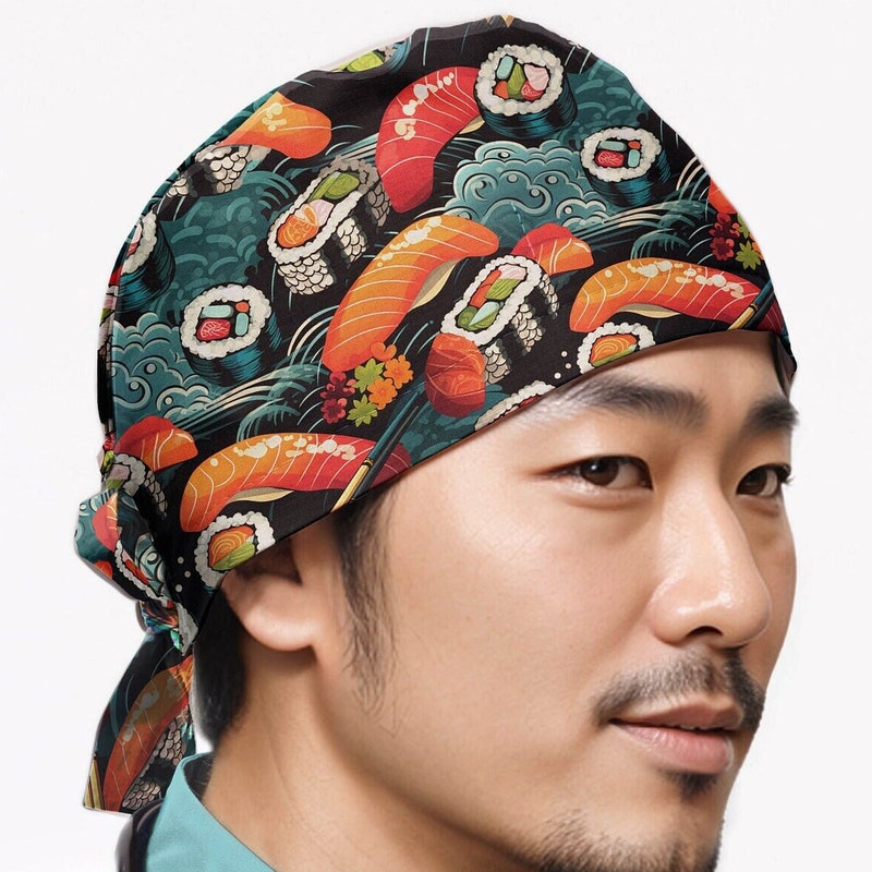 Japan Print Scrub Cap - Etsy