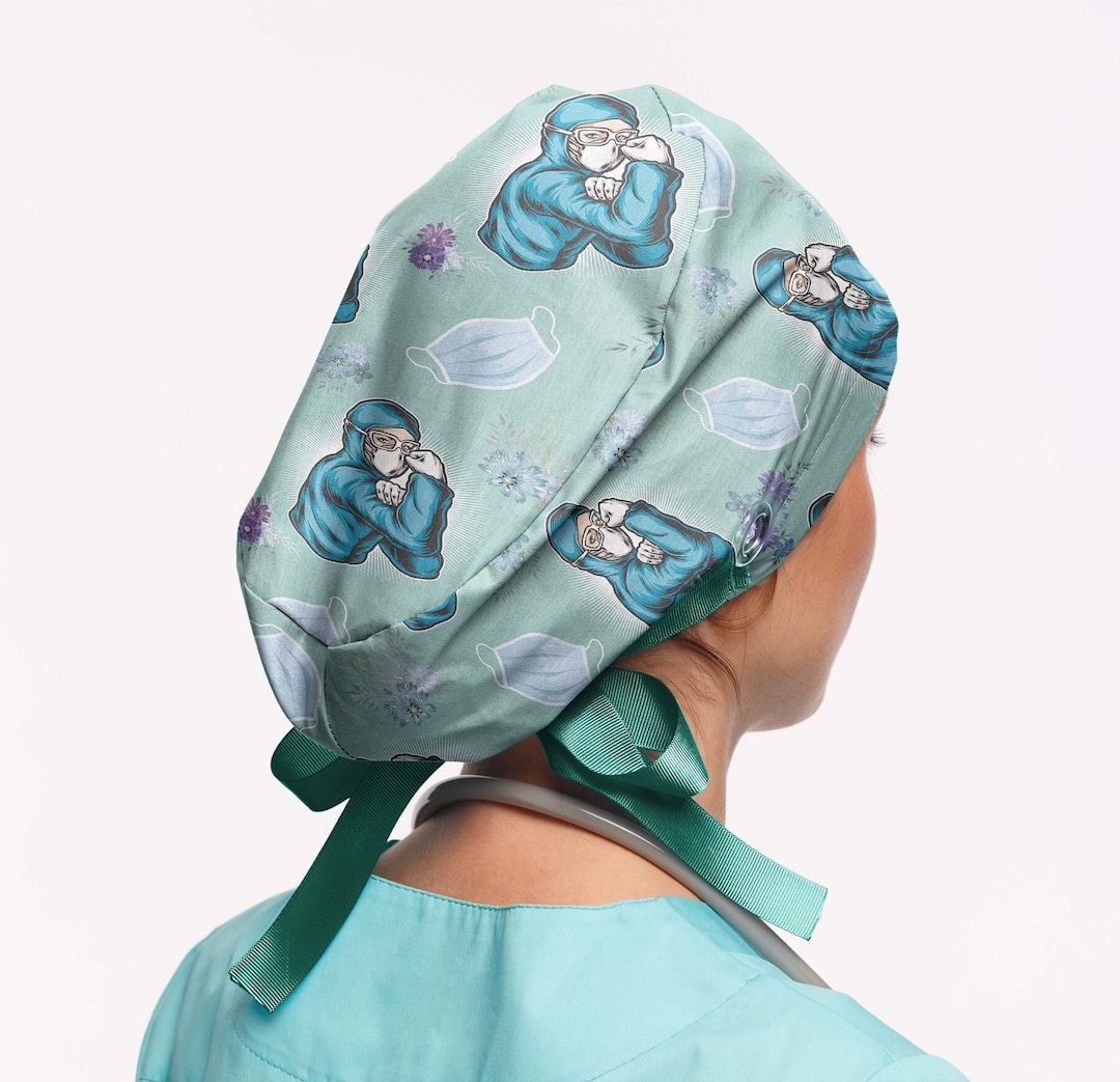Surgical Cap, Medical Scrub Caps for Women, Nurse Hat With Buttons - Etsy