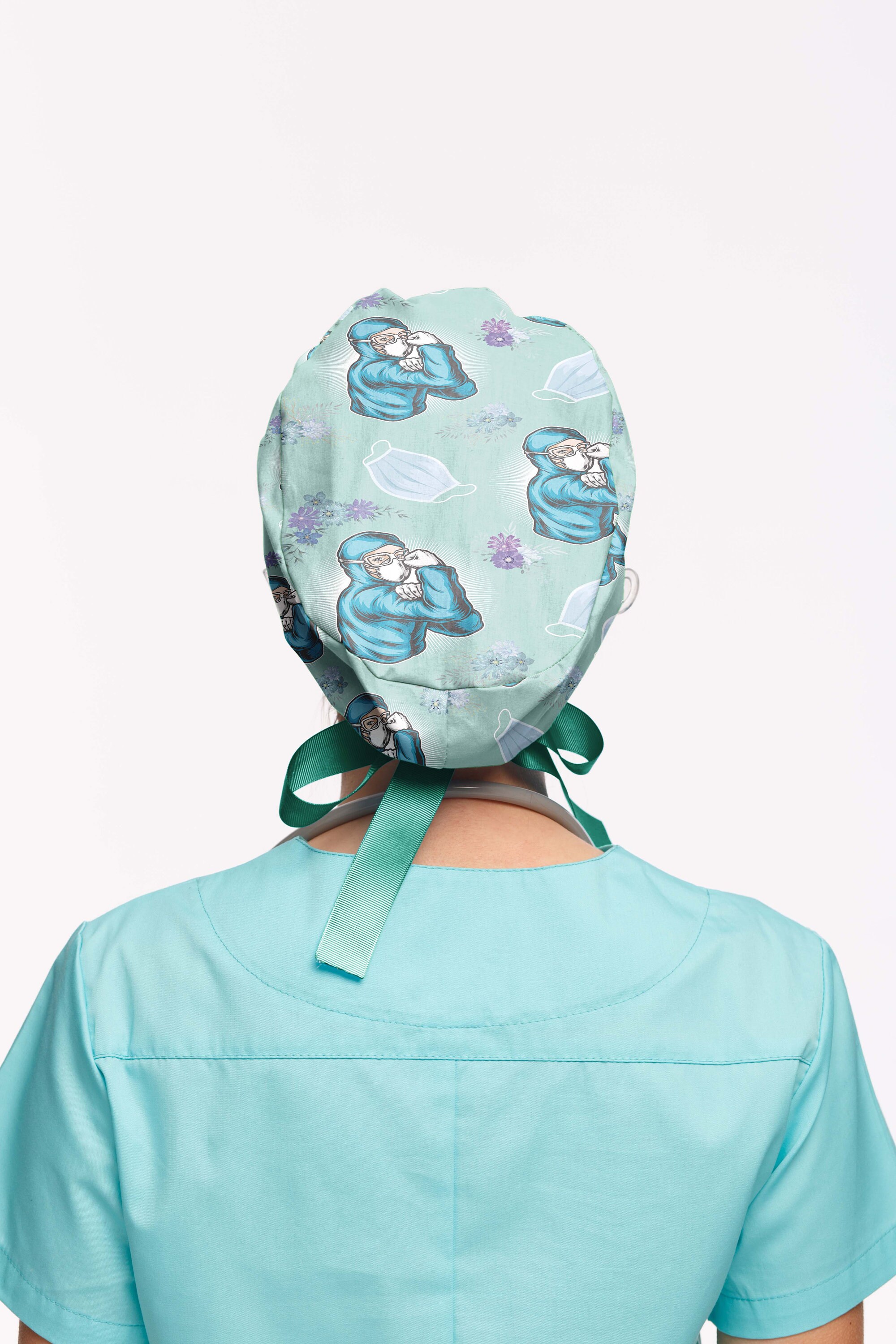 Surgical Cap Medical Scrub Caps for Women Nurse Hat With | Etsy