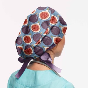 Figs Ponytail Scrub Cap for Women, Tropical Fruits Euro Surgical Hat - Etsy