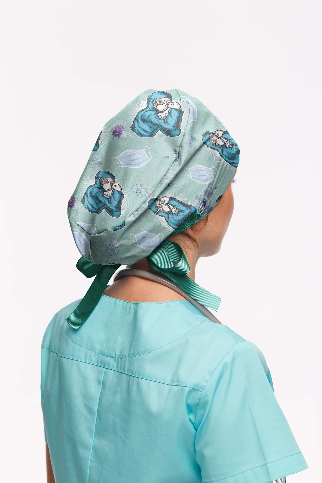 Surgical Cap Medical Scrub Caps for Women Nurse Hat With - Etsy