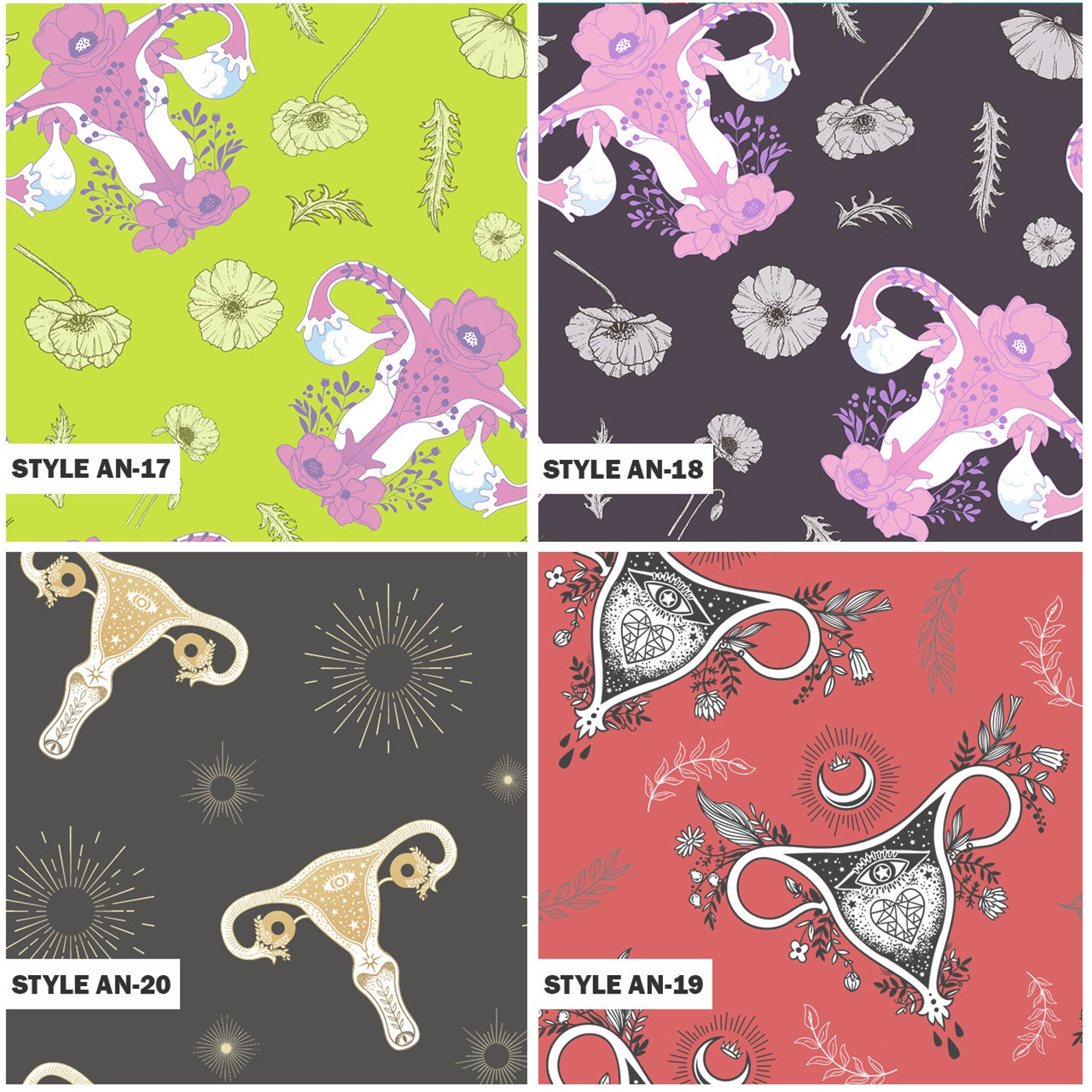 Anatomy Scrub Cap for Women, Uterus Surgical Caps, Ponytail Scrub Hat ...