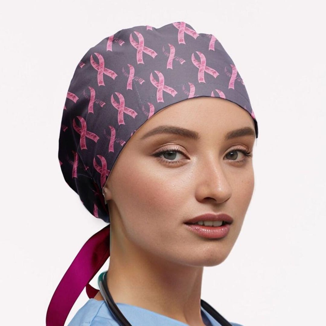 Breast Cancer Surgery Caps, Euro Surgical Cap for Women, Ponytail Nurse ...
