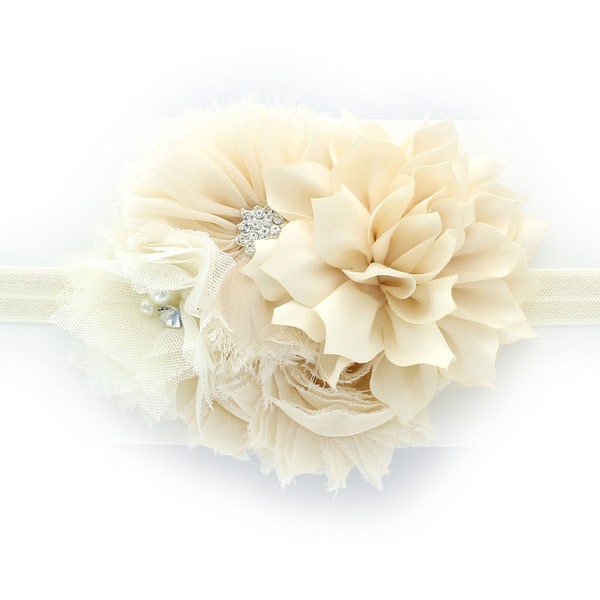 Ivory Flower Crown - Etsy