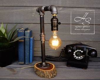 Edison pipe lamp | Etsy