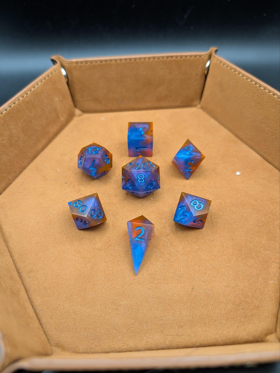 Fire and Ice Dice Set D20/D%/D12/D8/D6/D4 - Etsy