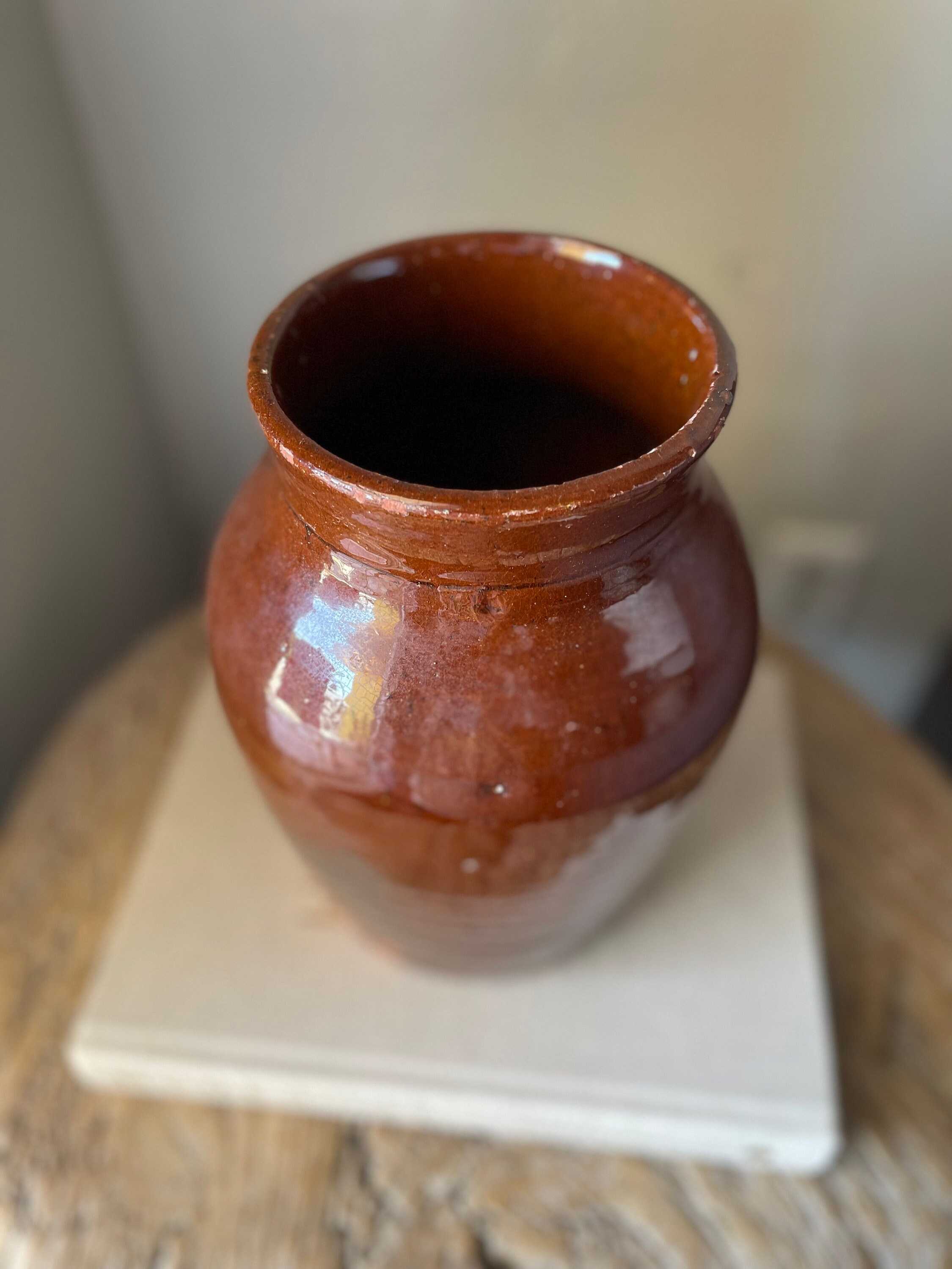 Vintage Glaze Pot - Etsy