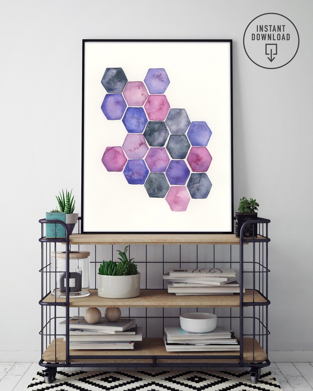 Honeycomb, Printable Art, Printable Wall Art, Instant Download ...