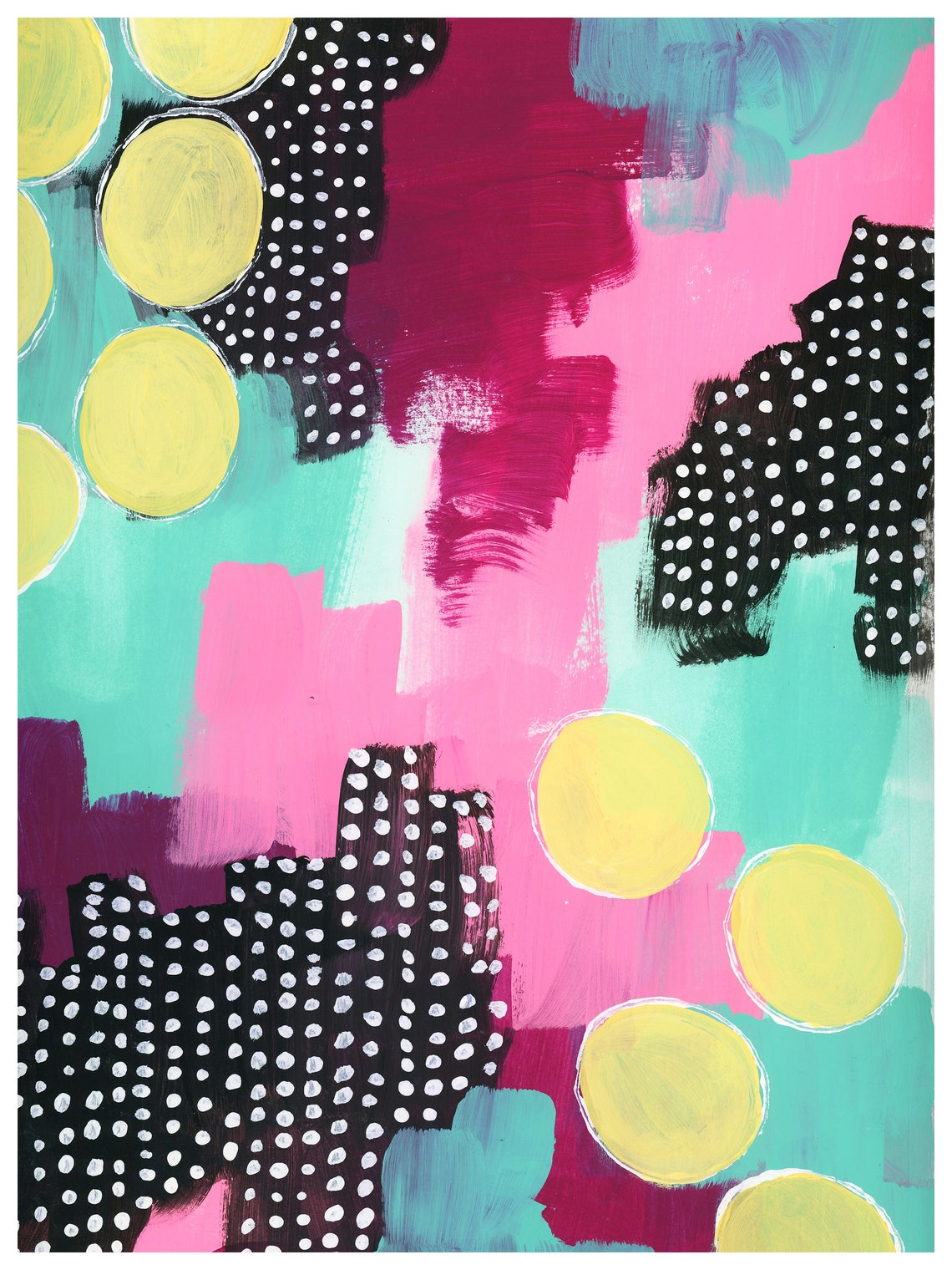 Color Block Printable Art Printable Wall Art Instant - Etsy