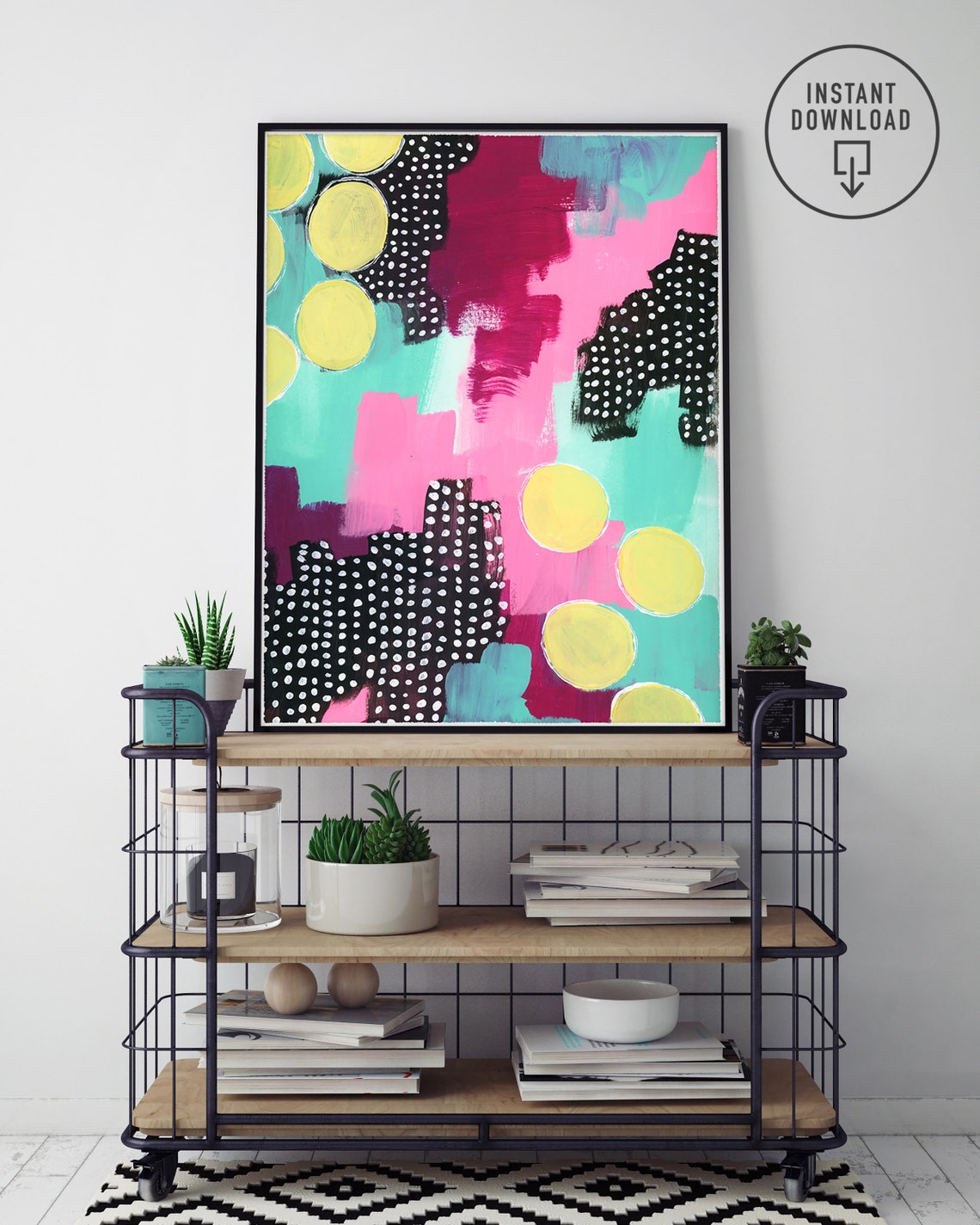 Color Block, Printable Art, Printable Wall Art, Instant Download ...