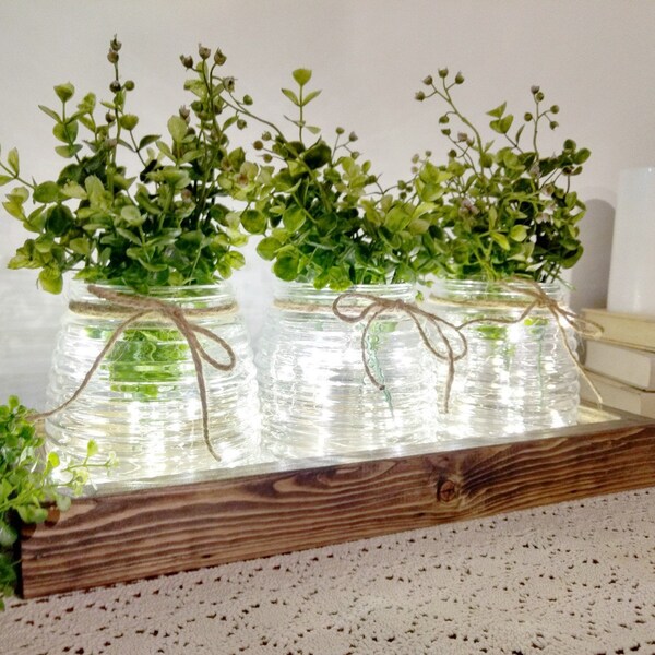 Rustic Centerpieces for Dining Table - Etsy