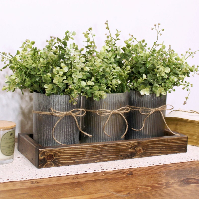 Rustic Table Flowers - Etsy