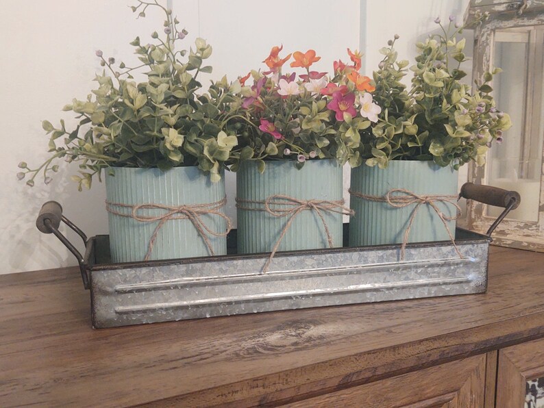 Rustic Table Centerpiece Modern Farmhouse Table Centerpiece - Etsy