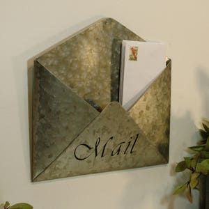 Metal mail Envelope Metal Envelope Mail - Etsy