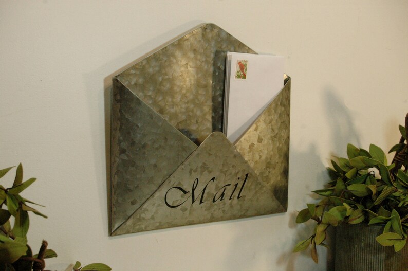 Metal mail Envelope Metal Envelope Mail - Etsy
