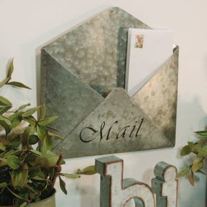 Metal mail Envelope Metal Envelope Mail - Etsy