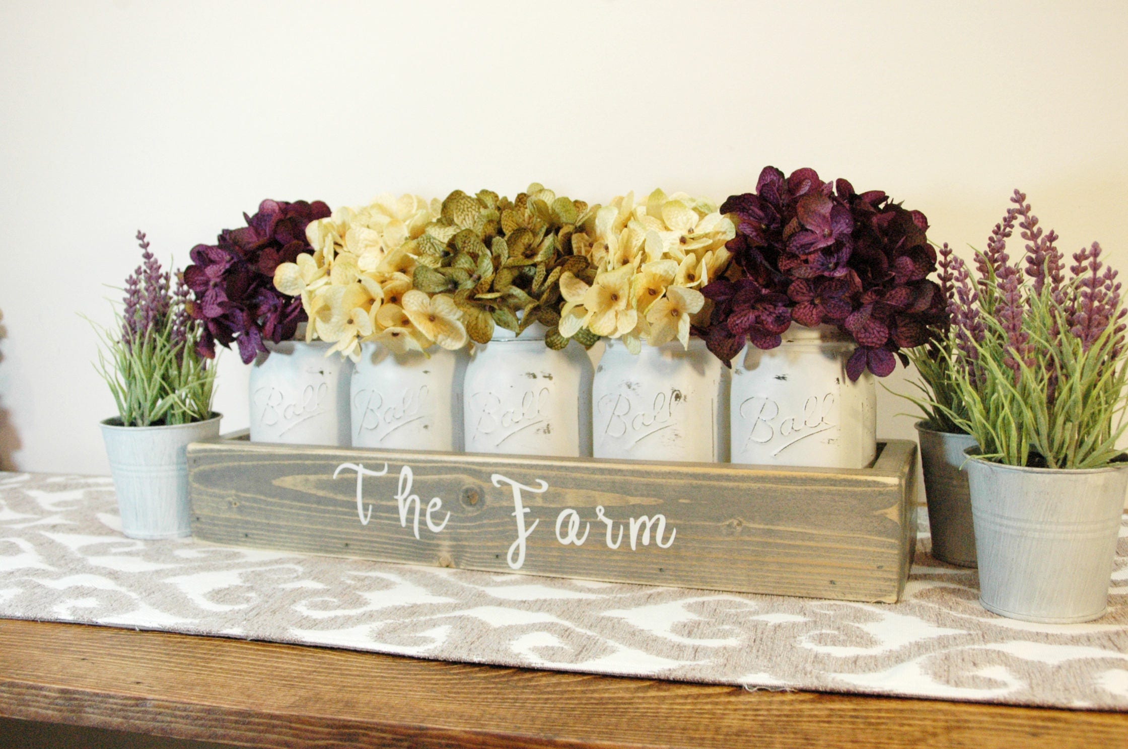 The Farm Farmhouse Centerpiece Farmhouse Kitchen Rustic - Etsy