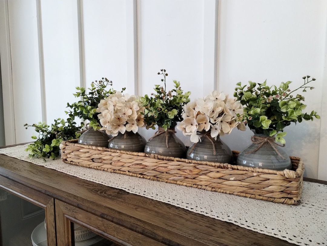 Large Rustic Table Centerpiece, Modern Farmhouse Decor, Rustic Home ...