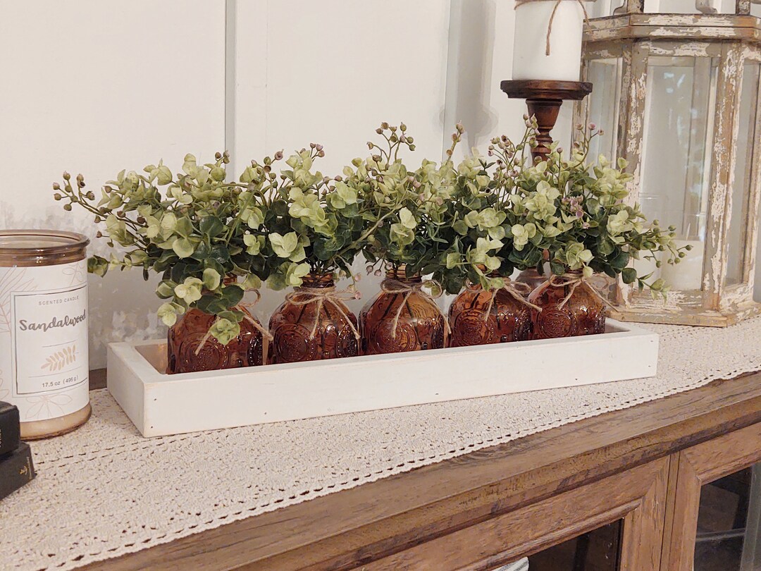 Farmhouse Home Decor, Table Decor, Rustic Table Centerpiece ...