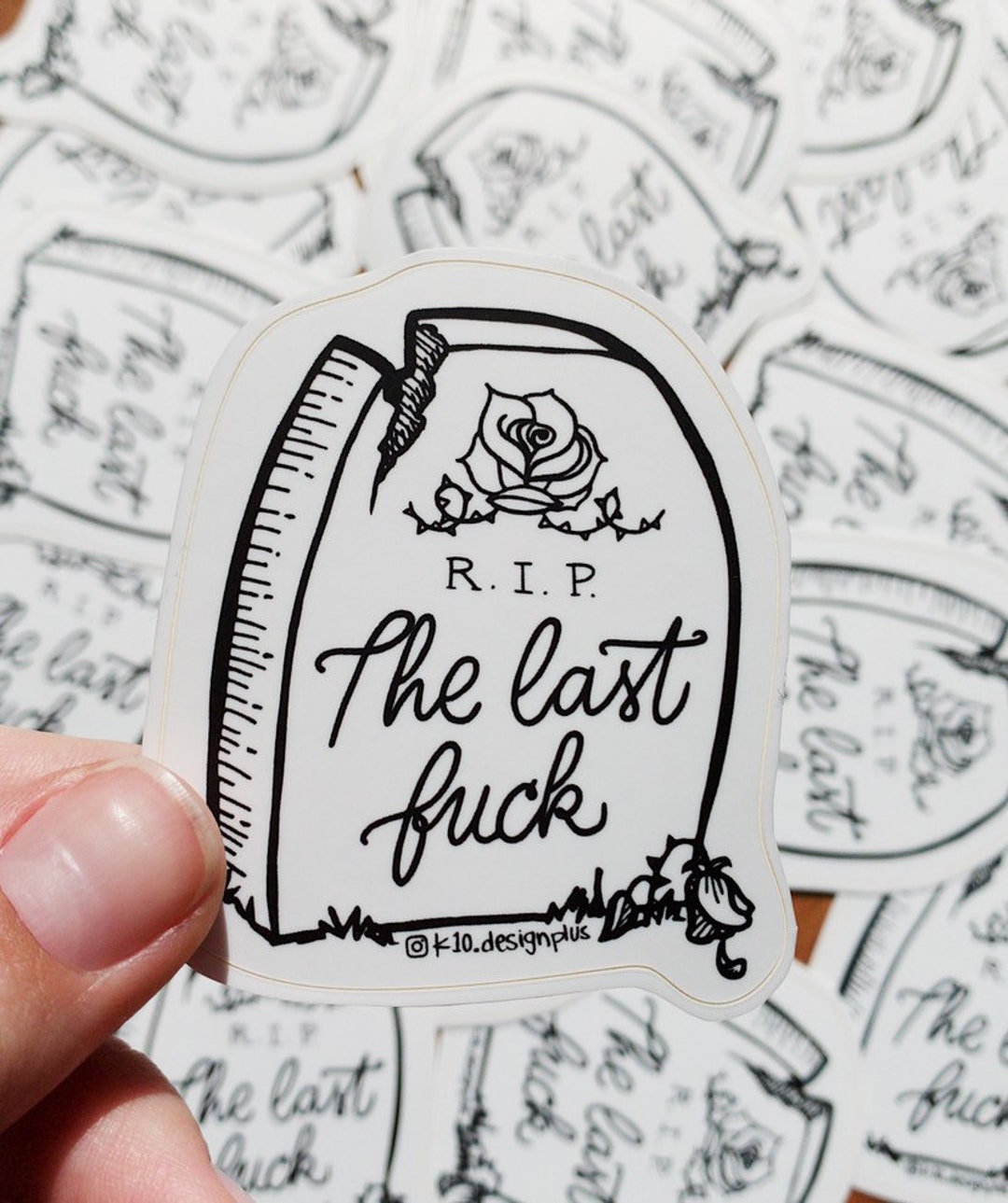R.I.P Tombstone Sticker Vinyl Sticker Matte - Etsy