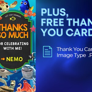 Finding Nemo Text Message Invitation, Finding Nemo Birthday Invitation ...